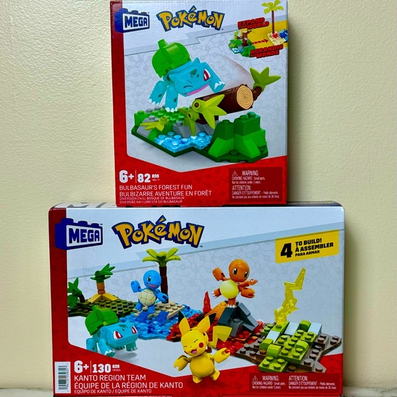 Pokemon | Toys | Mega Construx Pokemon Buildable Figures Kanto Region ...